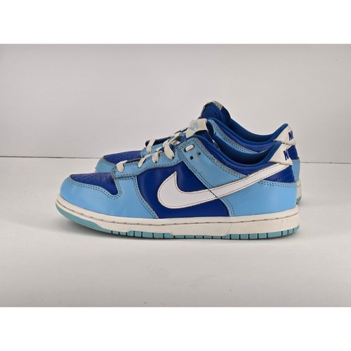 Nike Dunk Low Retro QS Argon Size 2Y Shoe DV2635-400 Sneaker Blue White ...