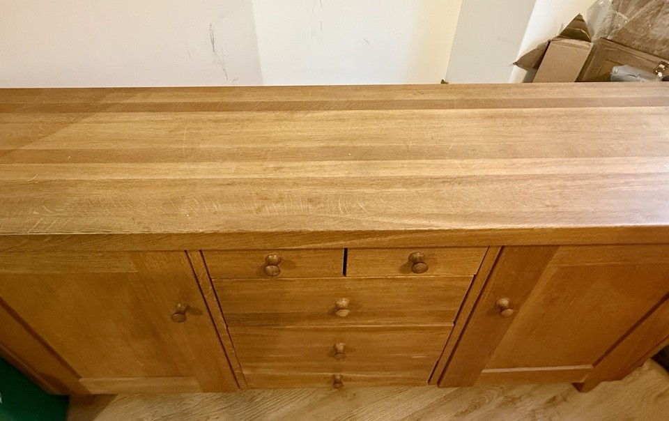 Solid oak sideboard (used) | eBay UK