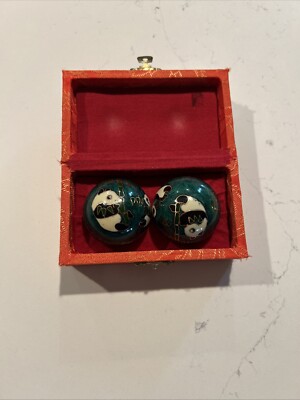 Chinese Chime Iron Baoding Stress Balls Panda Design | eBay