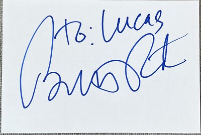 Brett Ratner Signed In Person 4x6 Index Card In Top Loader - Authentic ...