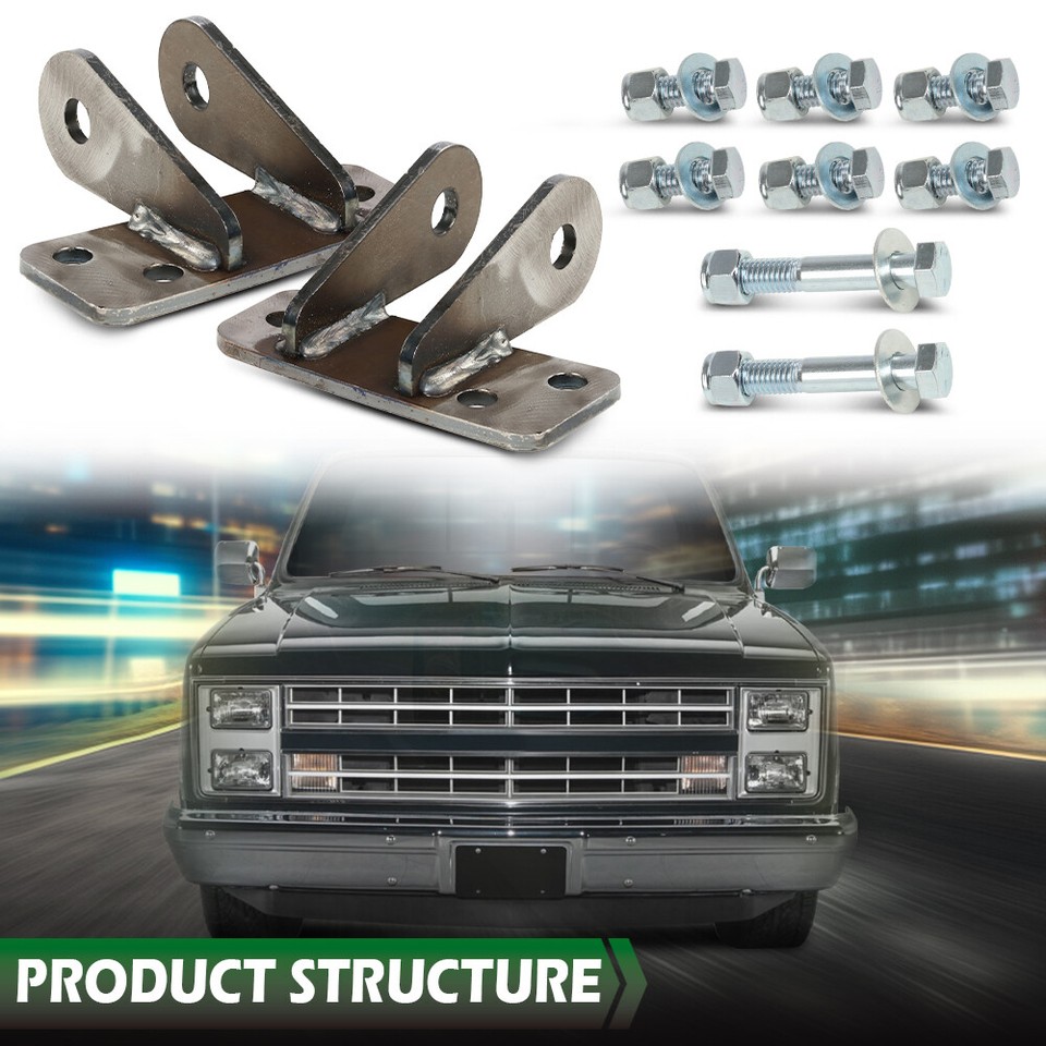 Fit For 1963-1987 Chevy C10 C20 Lowering Front Drop Shock Relocation ...