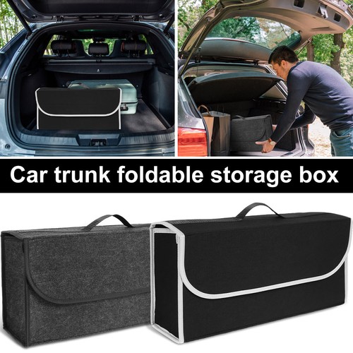 Storage Bag Car Trunk Organizer Soft Felt Storage Box Large Boot ...