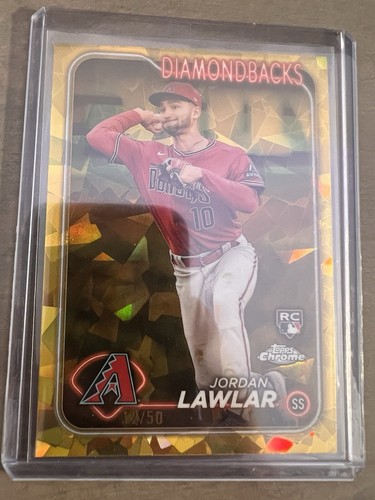 Jordan Lawlar 2024 Topps Chrome Sapphire RC Rookie #451 Diamondbacks ...