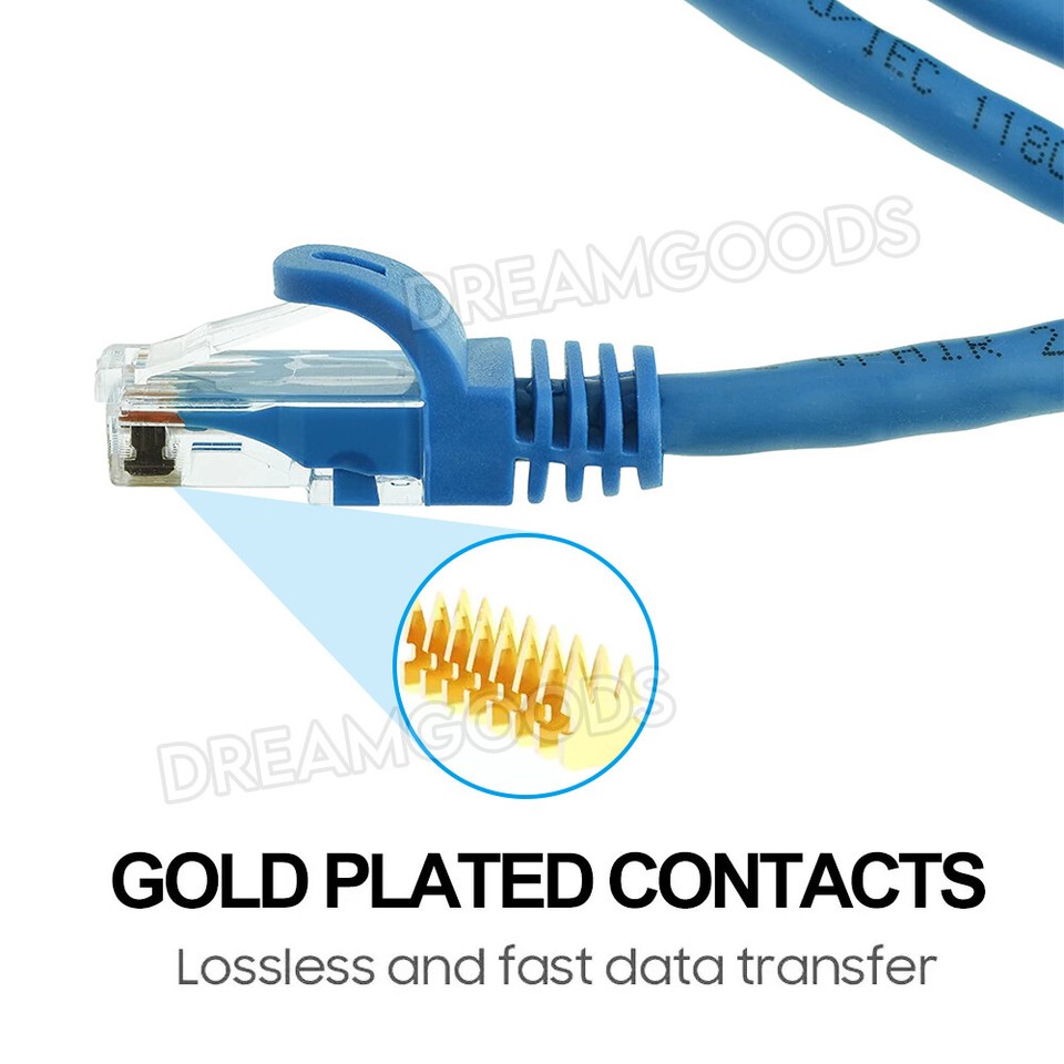 10m 20m 30m 50m Cat6 Network Ethernet Cable Lan Cables 100M/1000Mbps ...