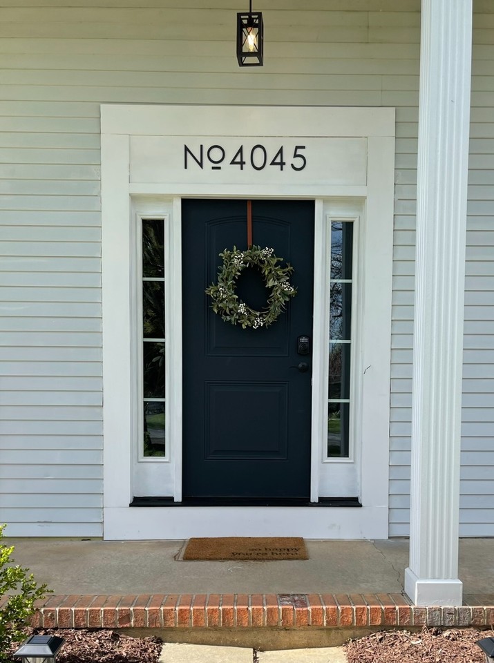 6 inch Modern House Numbers, Plastic address number, Letters, color ...