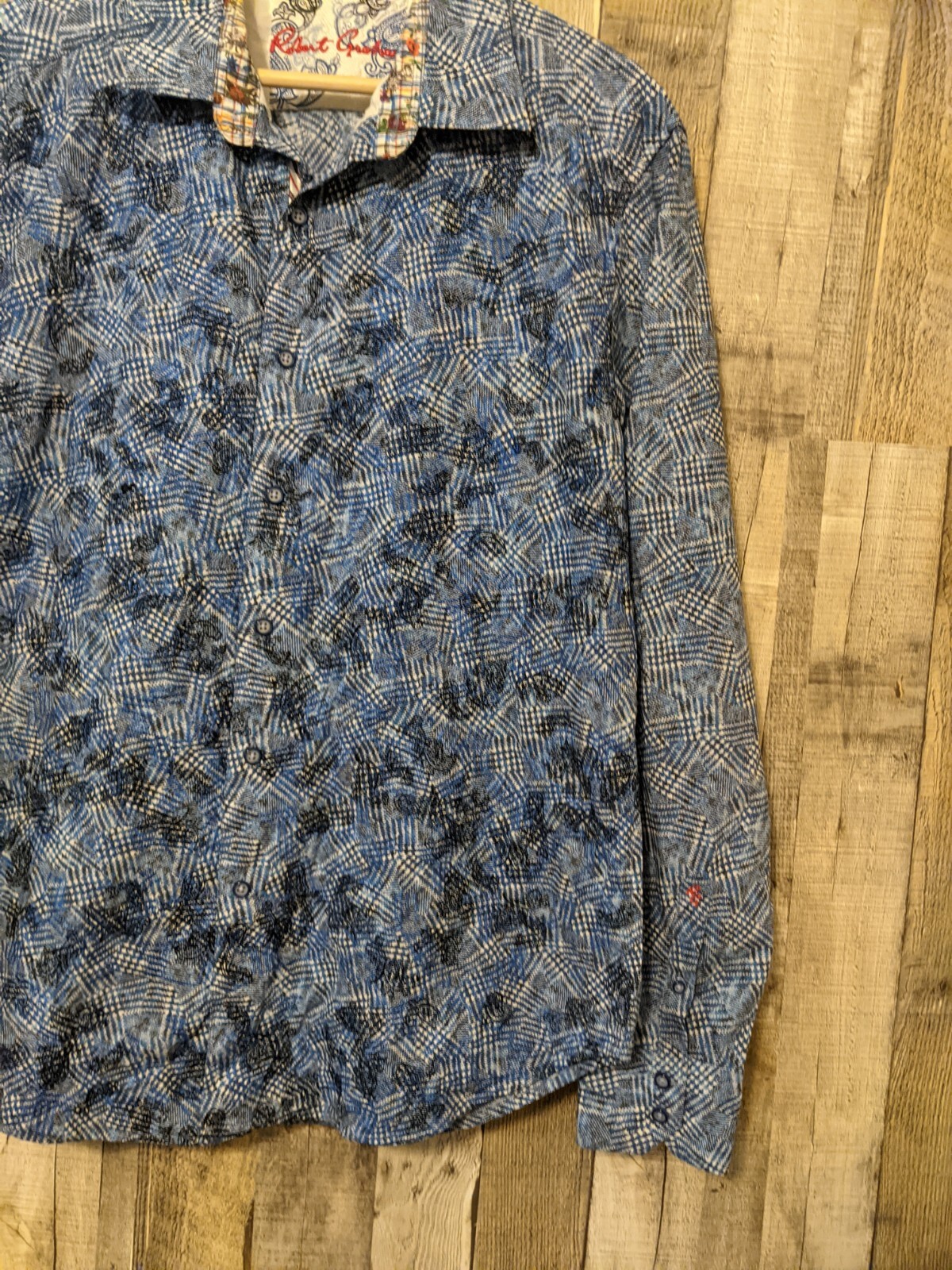 Robert Graham Men's Button Down Shirt Patchwork Paisley Pattern 2XL Colorful | eBay