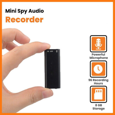 Mini Spy Audio Recorder Voice Activated Office Listening Device 96 ...
