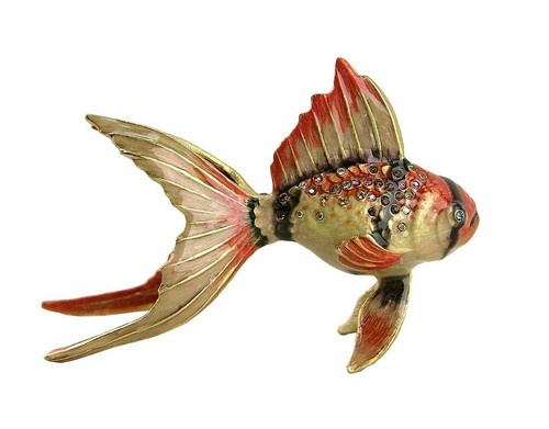 JAY STRONGWATER ADORABLE SMALL TROPICAL FISH FIGURINE SWAROVSKI ...