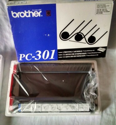 BROTHER PC-301 Cartridge Fax Machine Toner Print Refill Model 750 770 ...