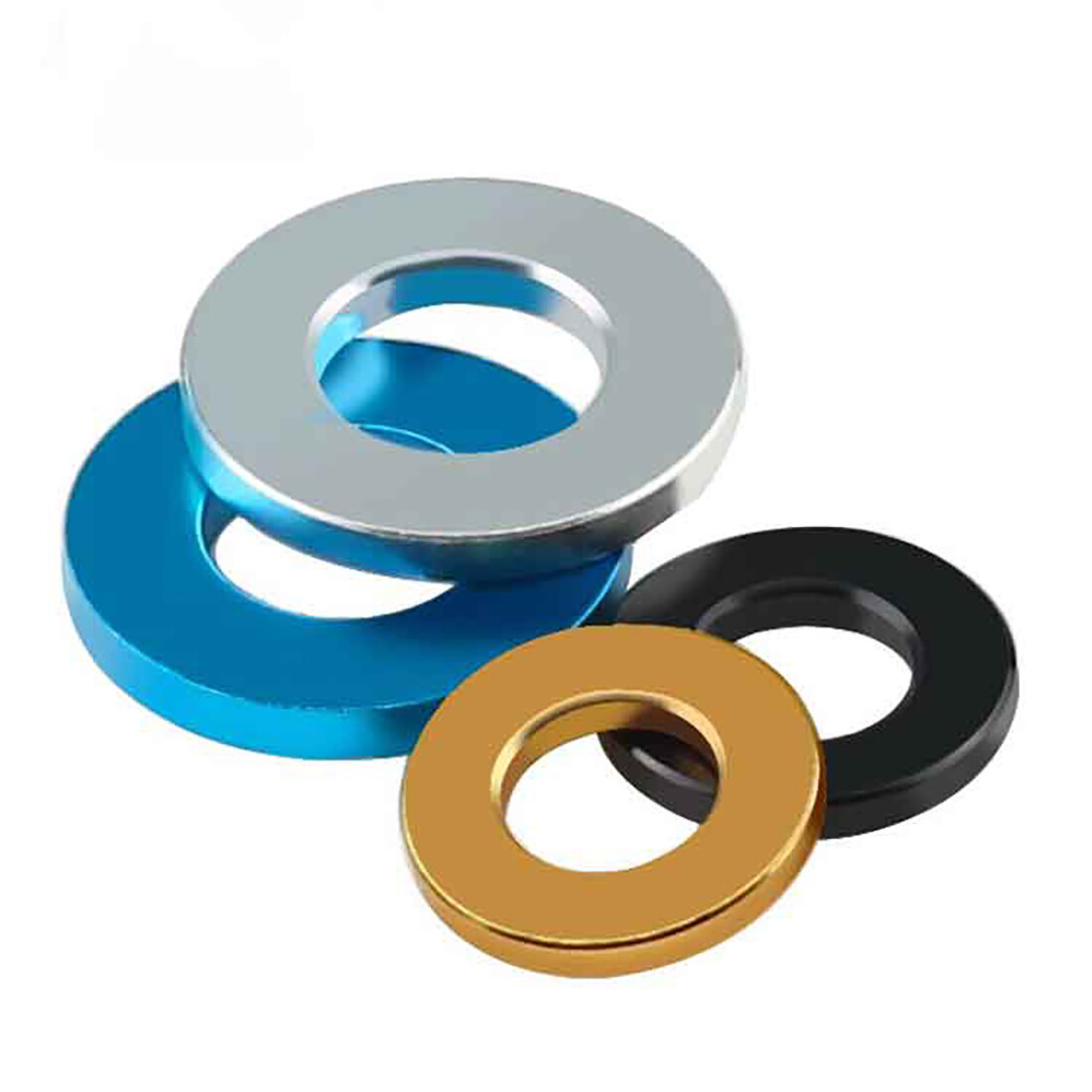 M5 M6 M8 M10 M12 Colore Aluminium Alloy Metric Flat Washers Anodised ...