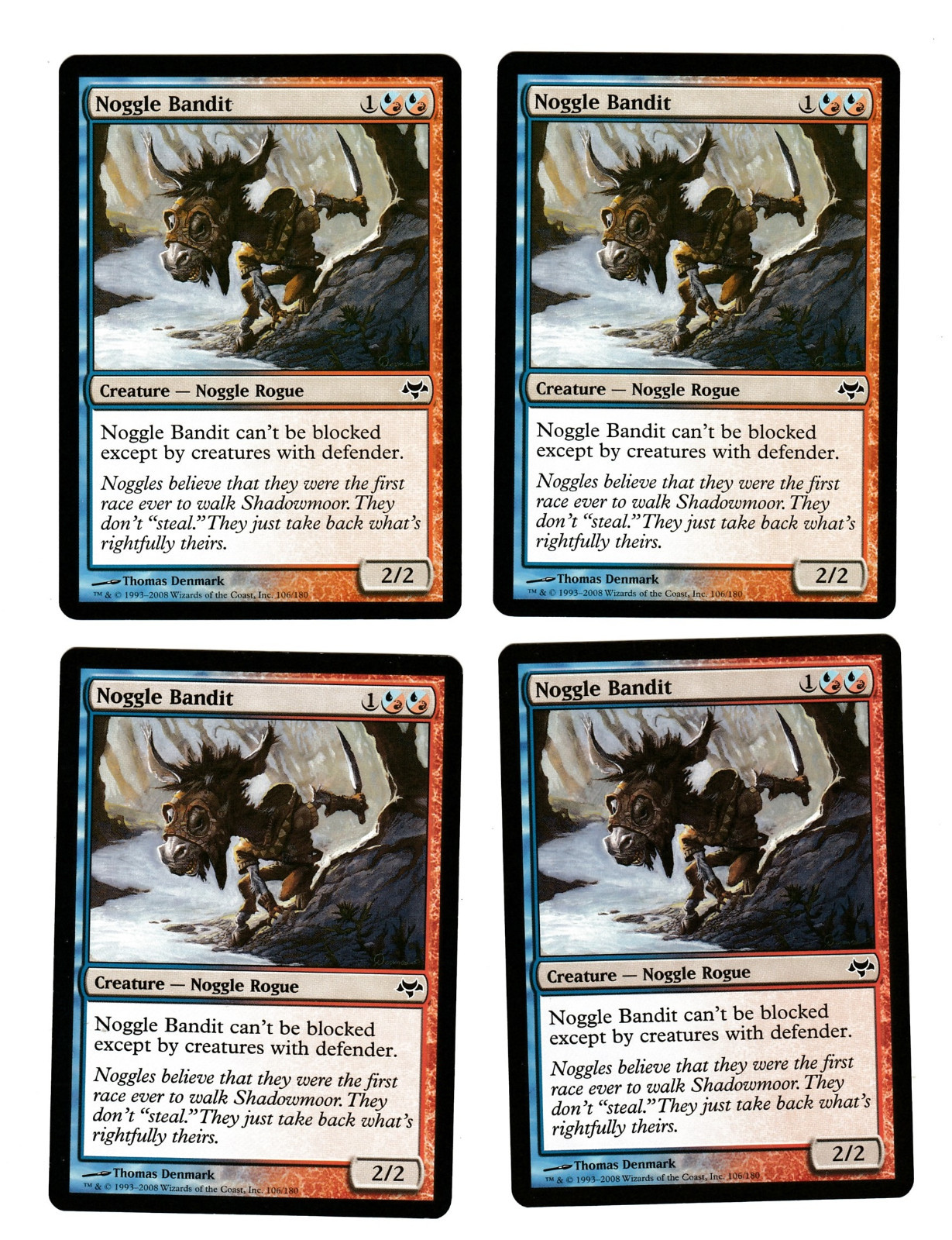 4x Noggle Bandit EX Eventide Mtg Magic Commander EDH 4x x4 | eBay