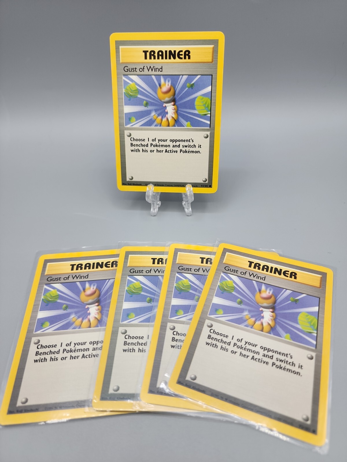 Pokémon TCG Gust of Wind Base Set 93/102 Regular Unlimited Common | eBay