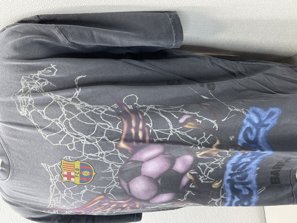 Cactus Jack By Travis Scott x FCB Men's Tee Washed Spay Size XXL Grey ...