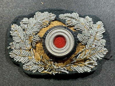 WW2 WWII German Military Heer Army Visor BULLION Cap Cockade & Wreath ...