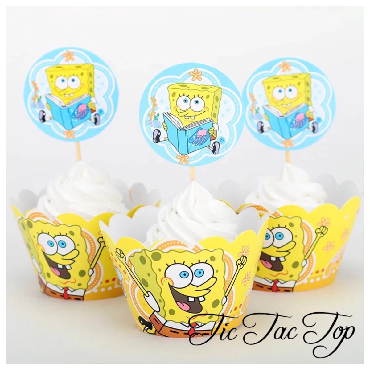 Spongebob Cupcake Toppers