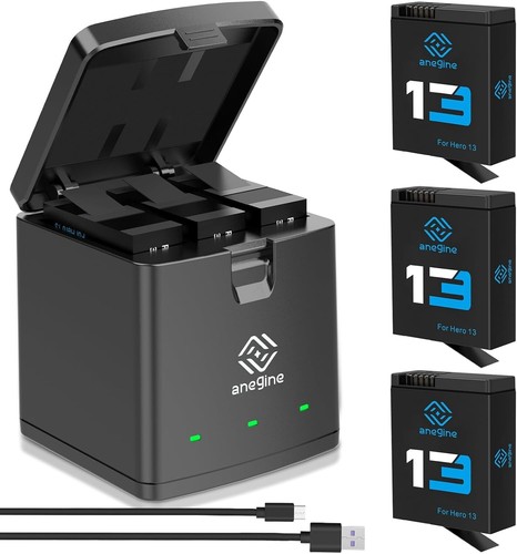 3-Pack Anegine Hero 13 Batteries 2100mAh High Capacity Battery for ...