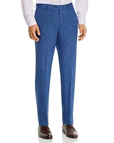Robert Graham L116510 Mens Blue Delave Slim Fit Linen Suit Pants Size ...