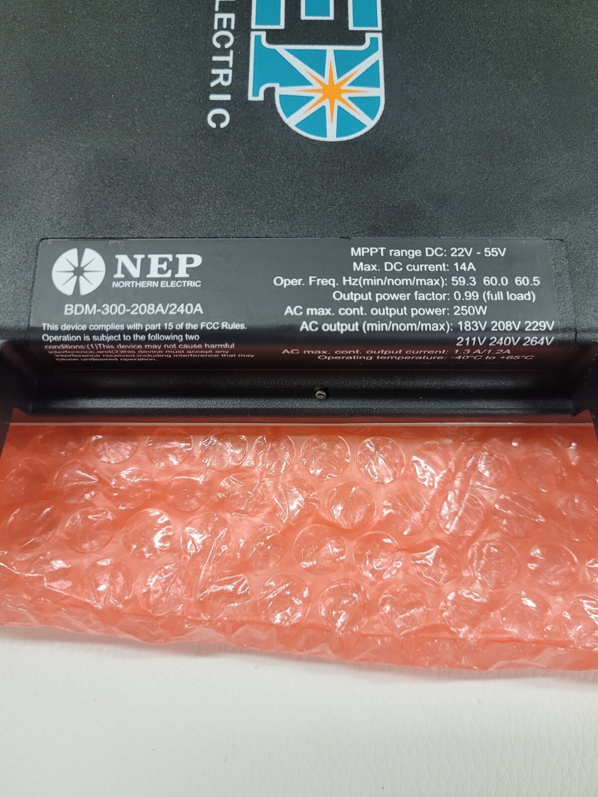 NEP BDM-300-208A 240A 250W Electric Micro Inverter C10178 | eBay