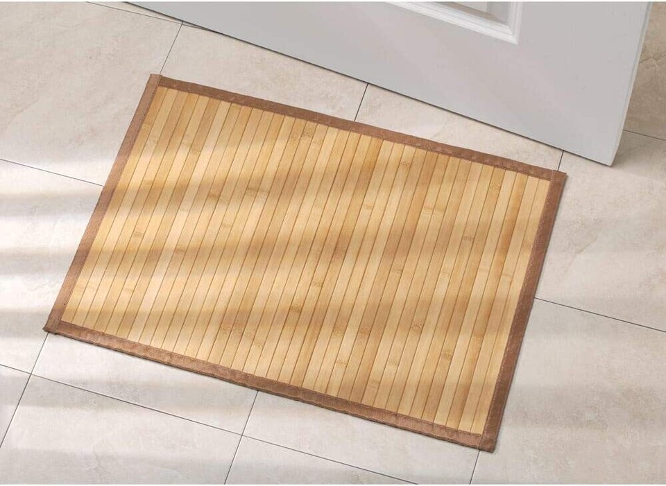 Bamboo Wood Floor Mat Rug Carpet Home Bathroom Livingroom Indoors ...