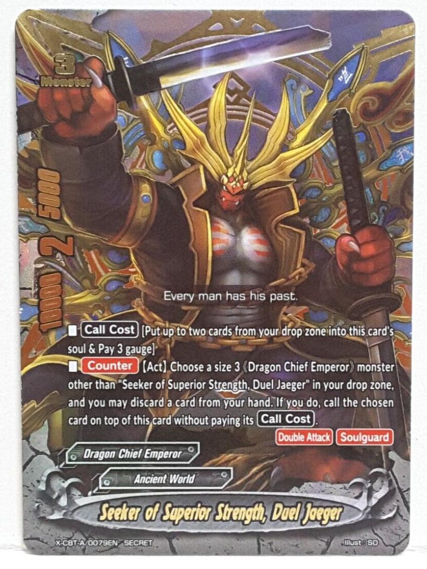 Buddyfight Seeker of Superior Strength, Duel Jaeger X-CBT-A/0079EN ...