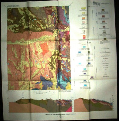 U.S. Interior Geologic Map/The Dromedary Peak Quadrangle-Utah/1965 | eBay
