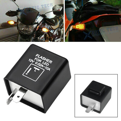2-Pin LED Relay For Harley Davidson Motorcycle Bike Fix Turn Signal ...