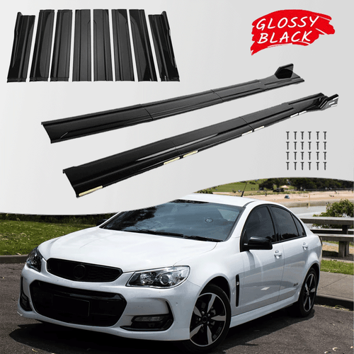 Spliced Side Skirt Spoiler Splitter Extension W/ Reflector For Holden ...