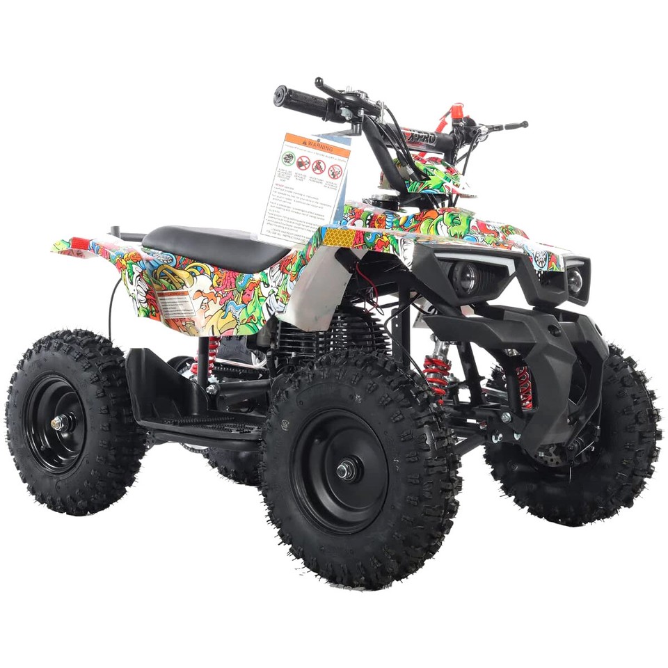X-PRO Bolt 40cc Kids ATV 4 Stroke Mini Quad Kid 4 Wheeler Pull Start ...