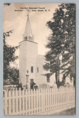 Caroline Episcopal Church SETAUKET NY Vintage Long Island Albertype ...