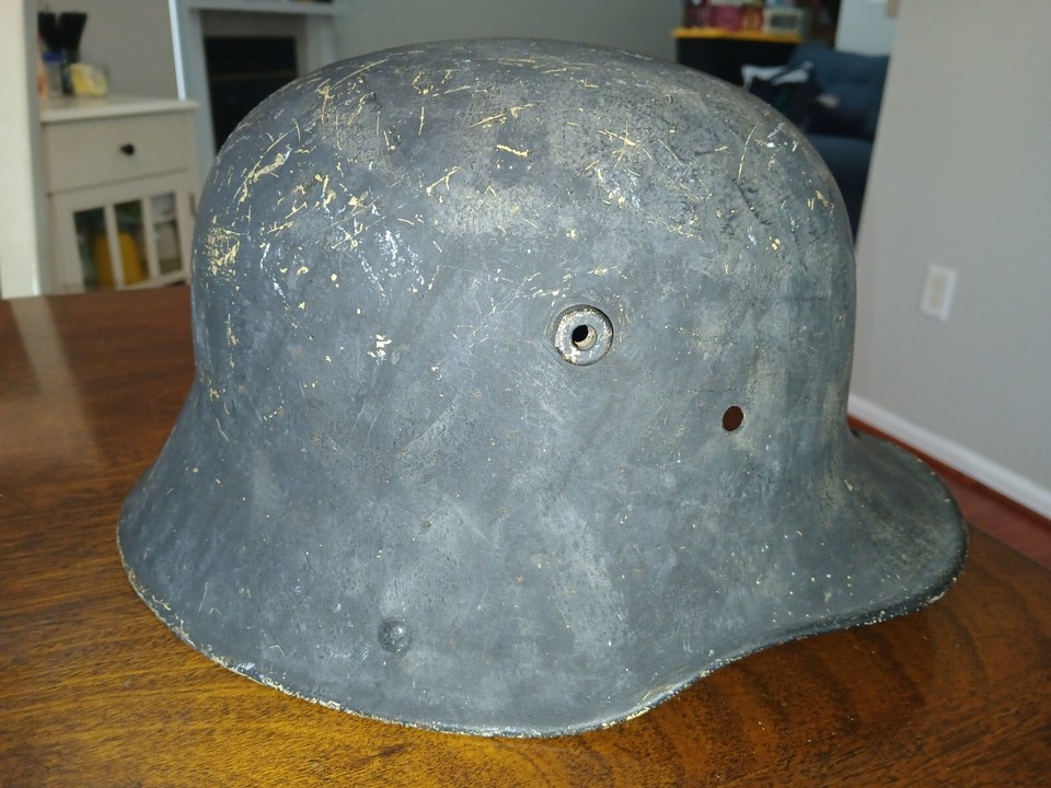 Original Rare German Helmet WW1-WW2 M16 TJ66 Stahlhelm No Leather | eBay