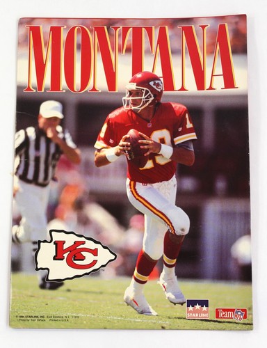NFL Starline 1994 KC Chiefs Joe Montana Folder 31779102084| eBay