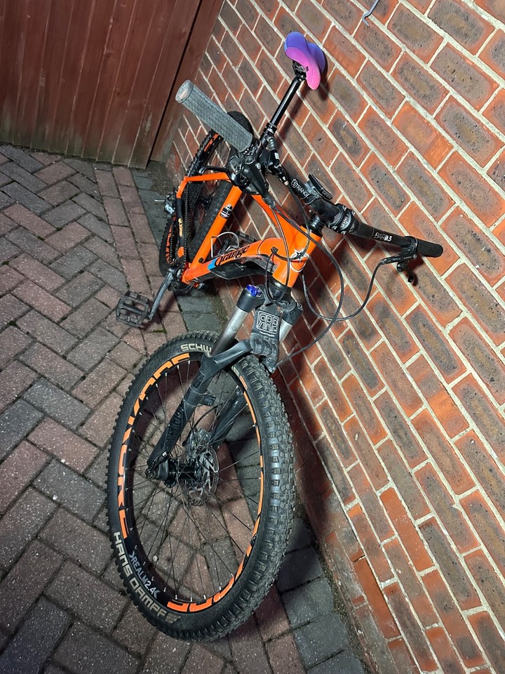 Orange Clockwork 127 mountain bike | eBay UK