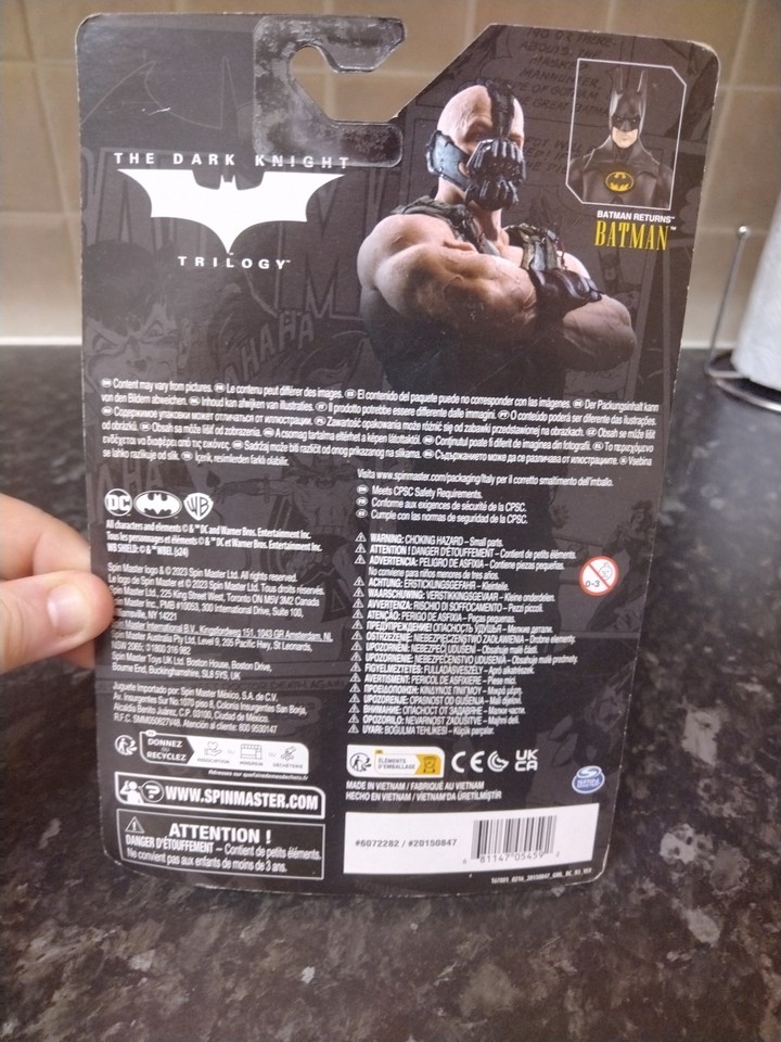 DC Dark Knight Trilogy "BANE" 4" Action Figure 85th Anniversary SPIN ...