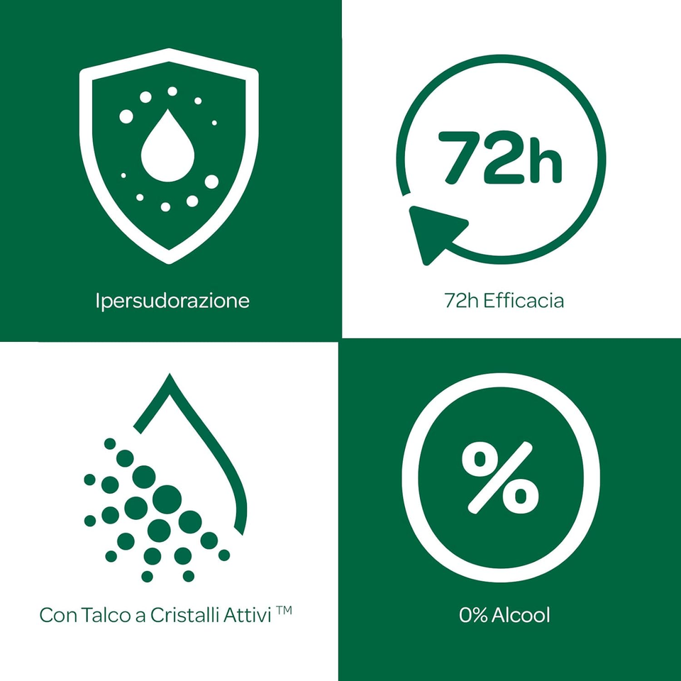 , Deodorante Roll on Intensivo, Formula Senza Alcool E Con Talco a ...