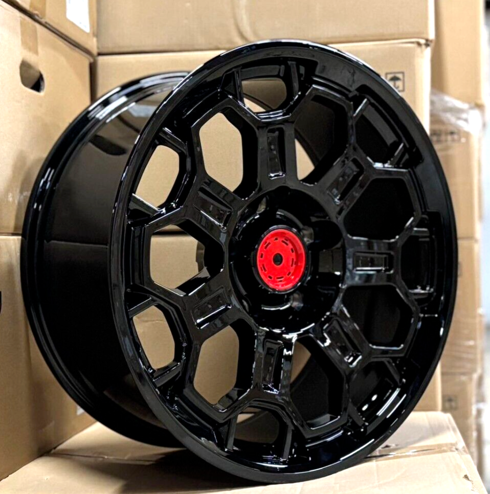 18" Gloss Black Rims 18x9 5x150 ET12 CB110.1 Fit Toyota Tundra Set of 4 ...