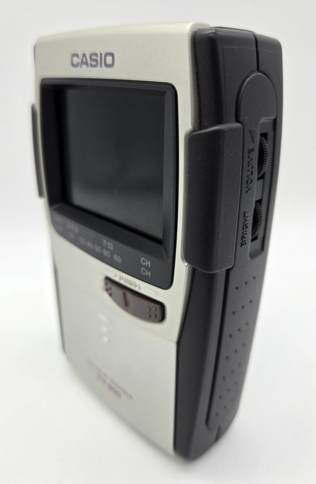 Casio TV-900 Vintage Portable Color LCD Handheld TV 2.3" Screen TESTED ...