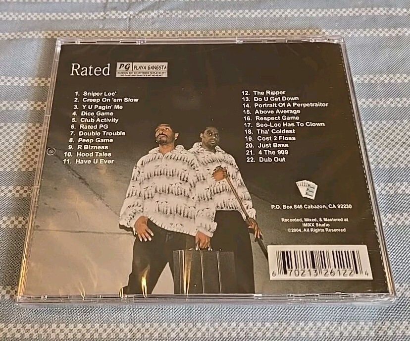 Double Trouble - Rated PG (Playa Gangsta) CD Gangsta Rap G-Funk Hip Hop ...