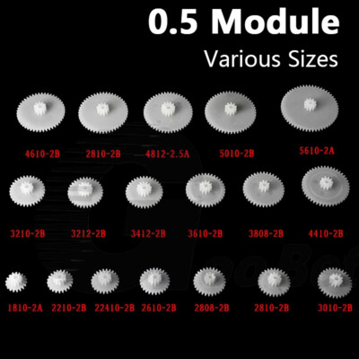 Double-layer 0.5 Module Plastic Toothed Wheels Sector Gears Reduction ...