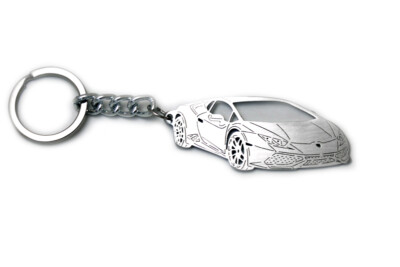 Keychain fit Lamborghini Huracan Car Steel Keyring Auto Porte-Clés ...