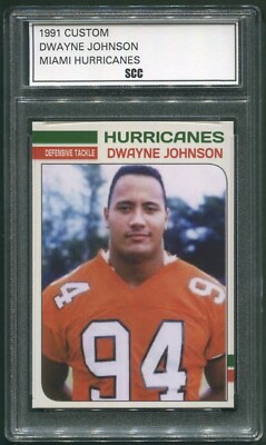 Dwayne Johnson Football Card