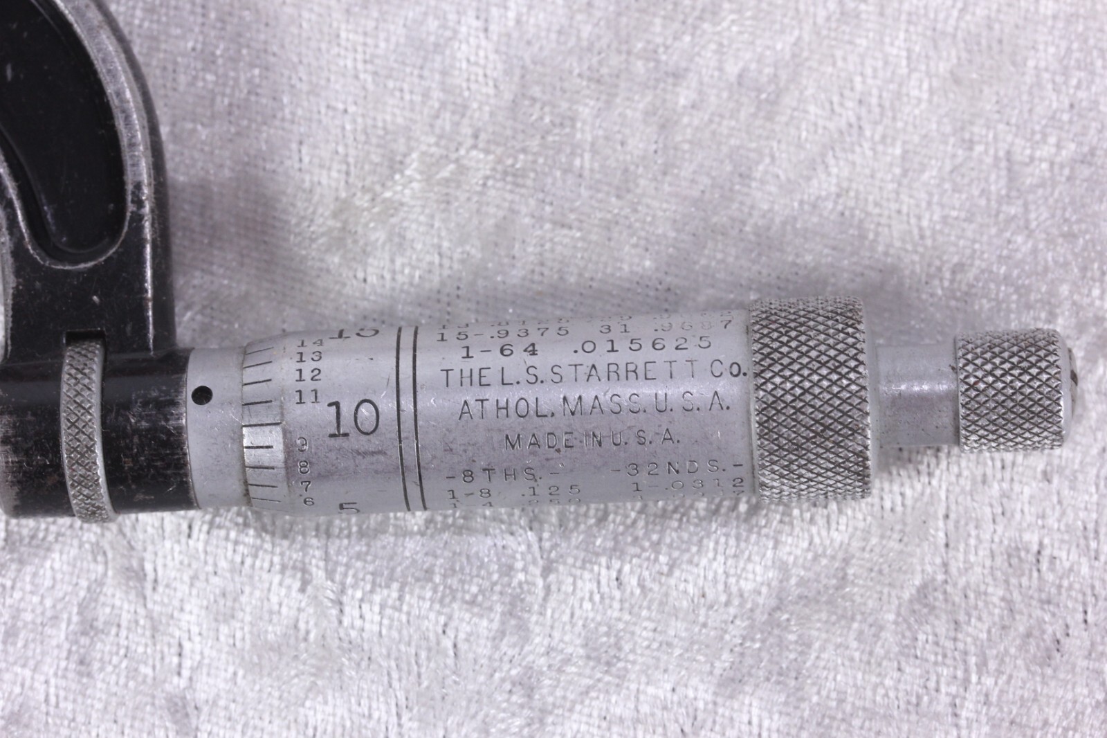 Starrett Micrometer 436RL 1" Vintage Tool 1.000ths With Rachet Stop ...