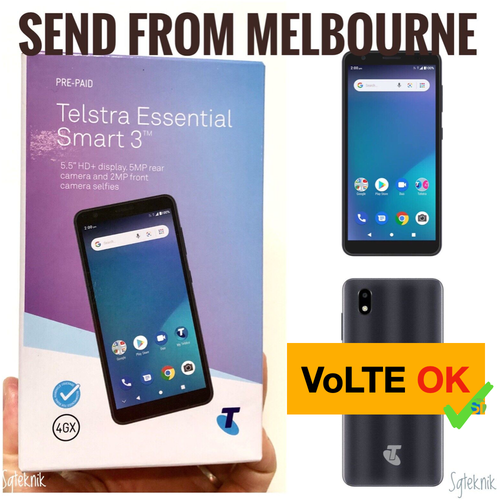 NEW Telstra Essential Smart 3 5.5in HD 4G (VoLTE OK) 16GB 5MP ZTE ...
