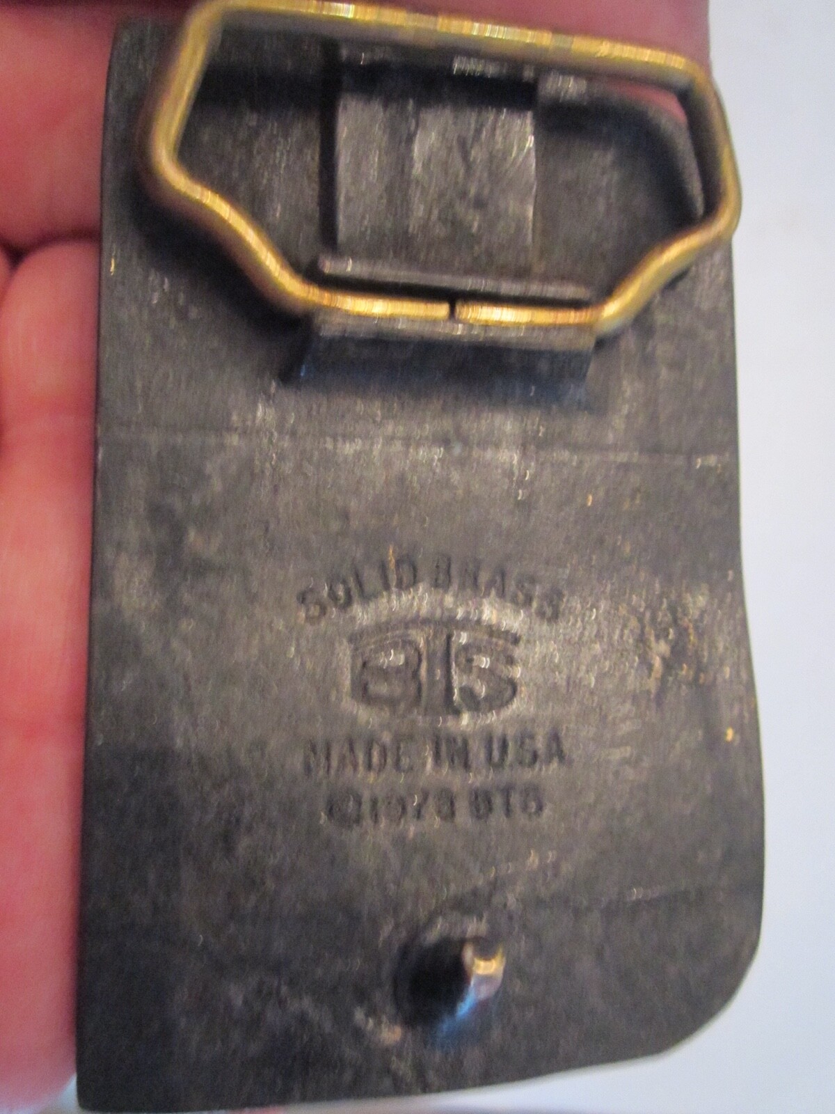 1978 PRIVATE PILOT BELT BUCKLE - 3 1/2" X 2 1/4" - HEAVY - SOLID BRASS ...
