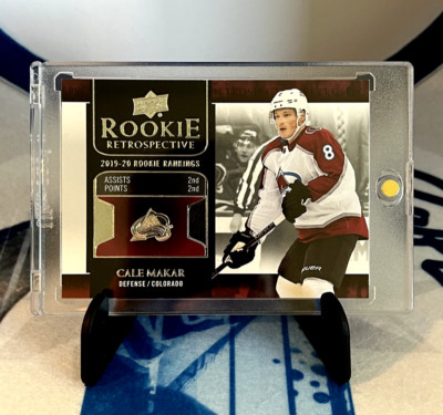 2020-21 Upper Deck Rookie Retrospective Cale Makar Rookie Card RC Gem ...