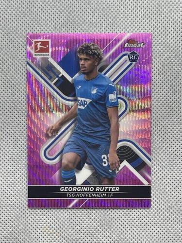 2021-22 Topps Finest Bundesliga - Pink Wave Refractor #81 Georginio ...