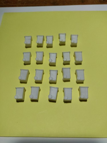 HO Scale Trash Cans Set of 20 Cans per Lot | eBay