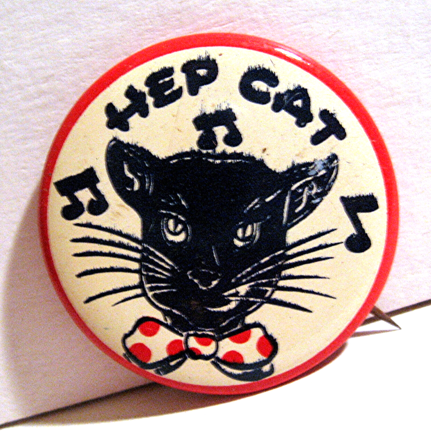 Vintage 1940-1950's Hep Cat Novelty Funny Pinback Button Old Stock | eBay