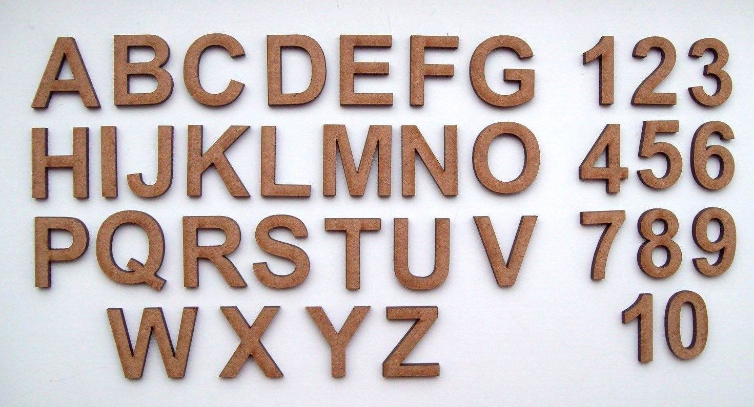 MDF 3mm thick Laser cut out letters, Craftmaking, Decoration ...