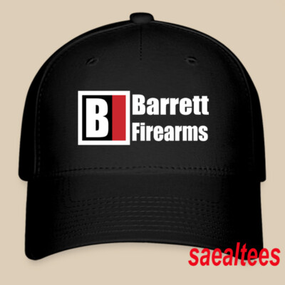 Barrett Firearms Guns Black Hat Twill Cap Baseball Cap Size S/M & L/XL ...