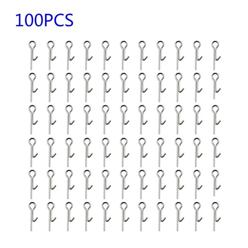 100pcs Portable Fishing Soft Bait Hook Pins Rust Resistant and Durable ...